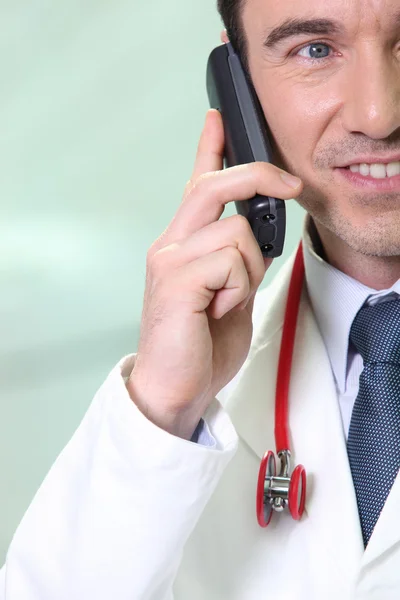 Doctor with phone - Stock Image - Everypixel