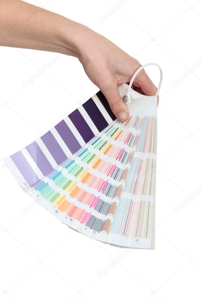 Hand holding a colour chart Stock Photo by ©photography33 9992150
