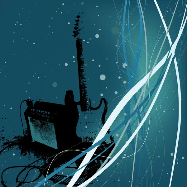 Abstract guitar vector Vector Art Stock Images | Depositphotos