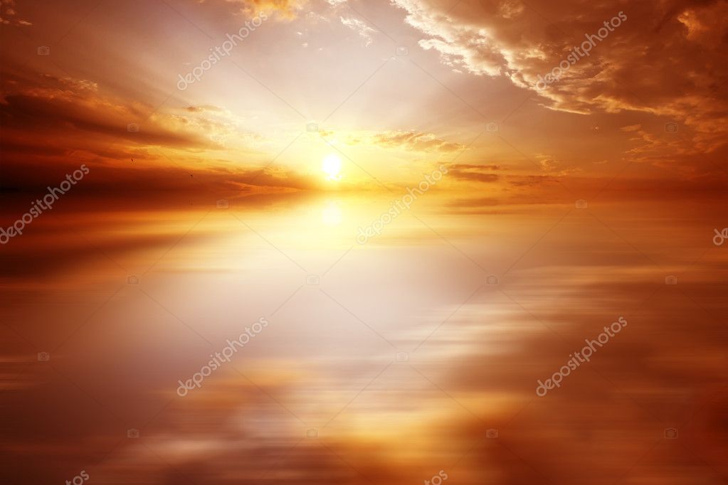 Red sunset — Stock Photo © Grycaj #10232546