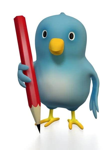 Bluebert with LIKE-sign — Stock Photo © lilu_foto #7540746