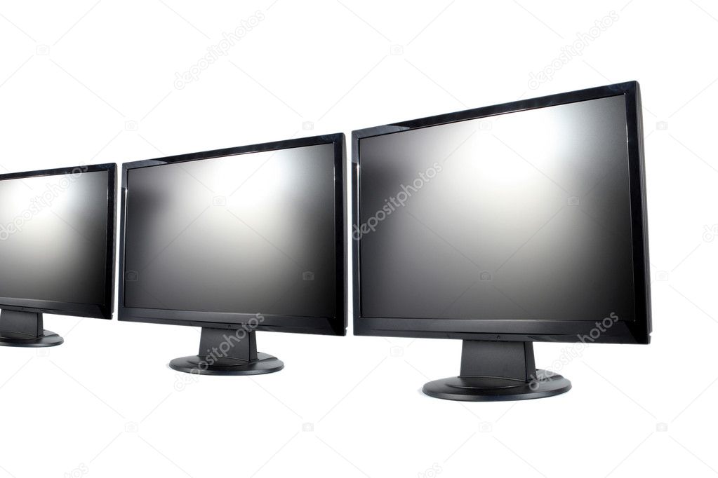 Modern lcd monitor isolated — Stock Photo © semisatch #10360162
