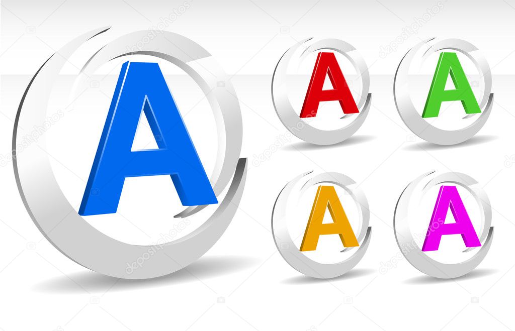 AT symbol isolated on a white background Stock Vector by ©vectorguy ...