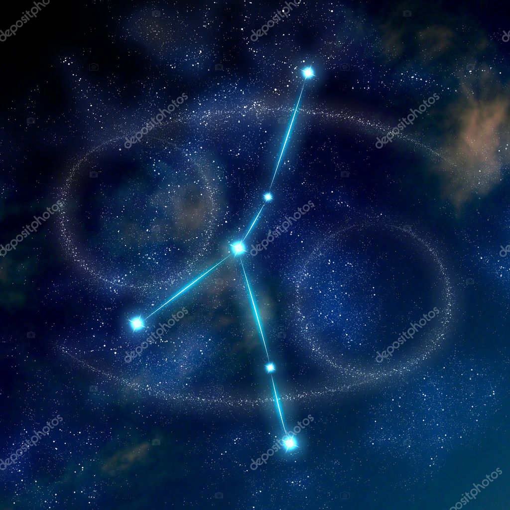 Símbolo y la constelación de cáncer — Foto de stock © twentyfreee #8745077