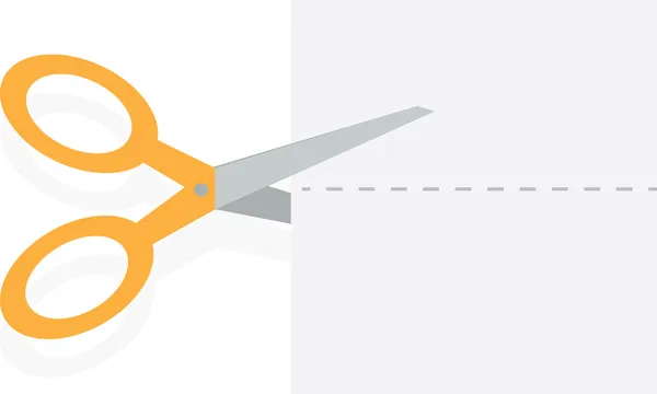 ᐈ Scissors cutting paper stock vectors, Royalty Free scissors cutting ...