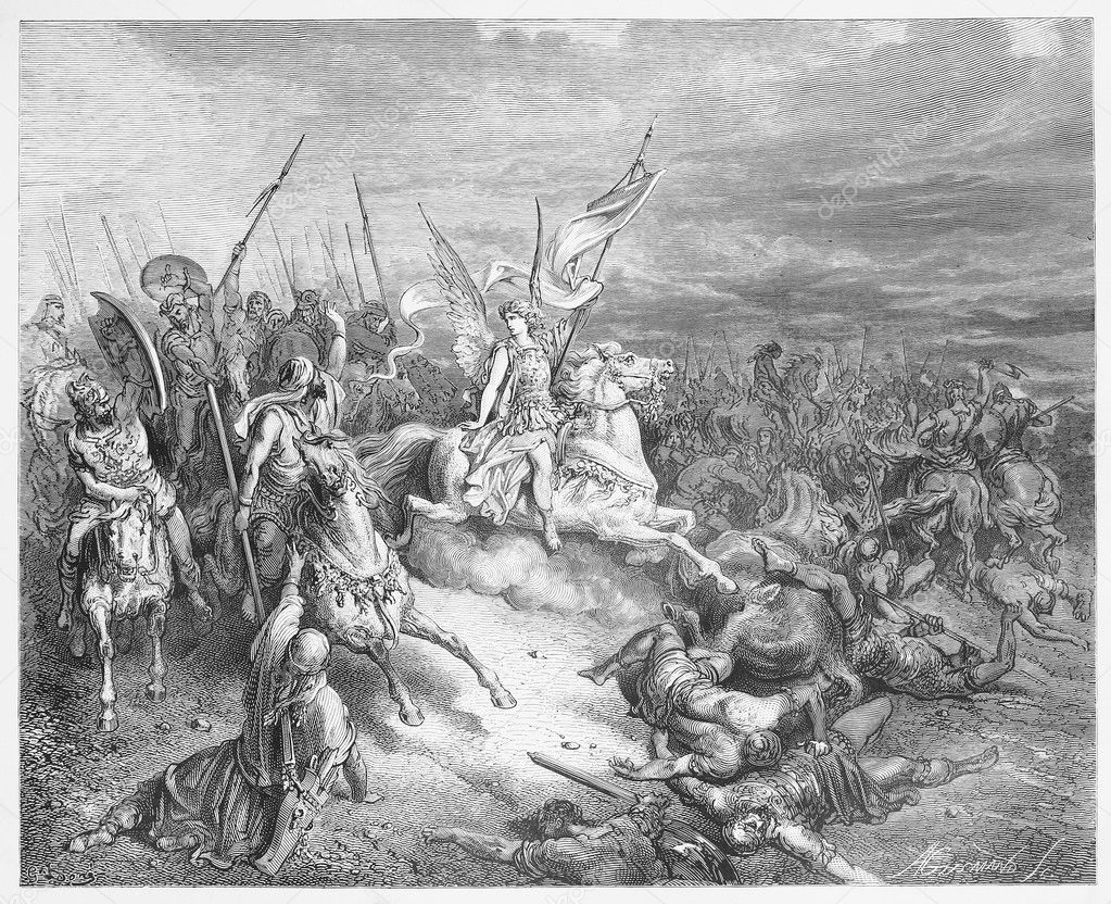 The Angel Is Sent to Deliver Israel Stock Illustration by ©Nicku #10116157