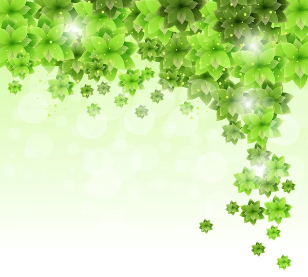 Fresh leaves background Vector Art Stock Images | Depositphotos