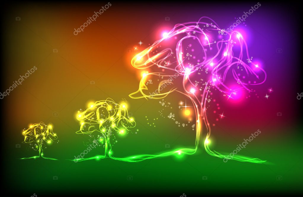 Abstract tree light background design Stock Vector Image by ©vectorguru ...
