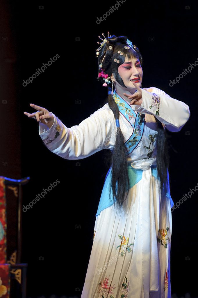 Pretty chinese opera actress — Stock Photo © jackq #10086156