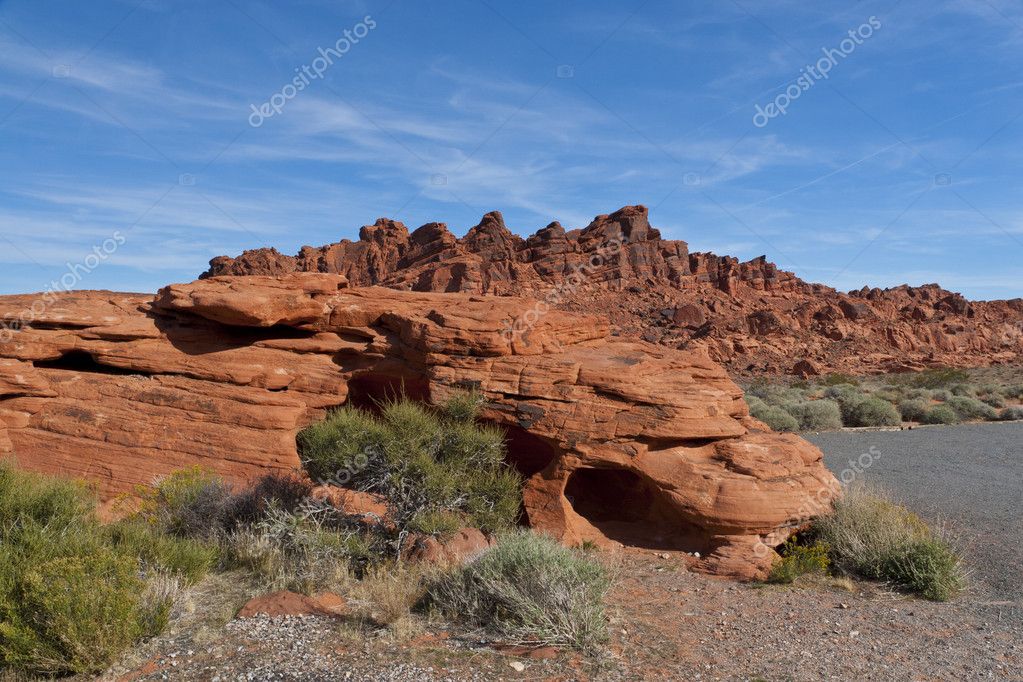 The unique red sandstone rock formations. — Stock Photo © volgariver ...