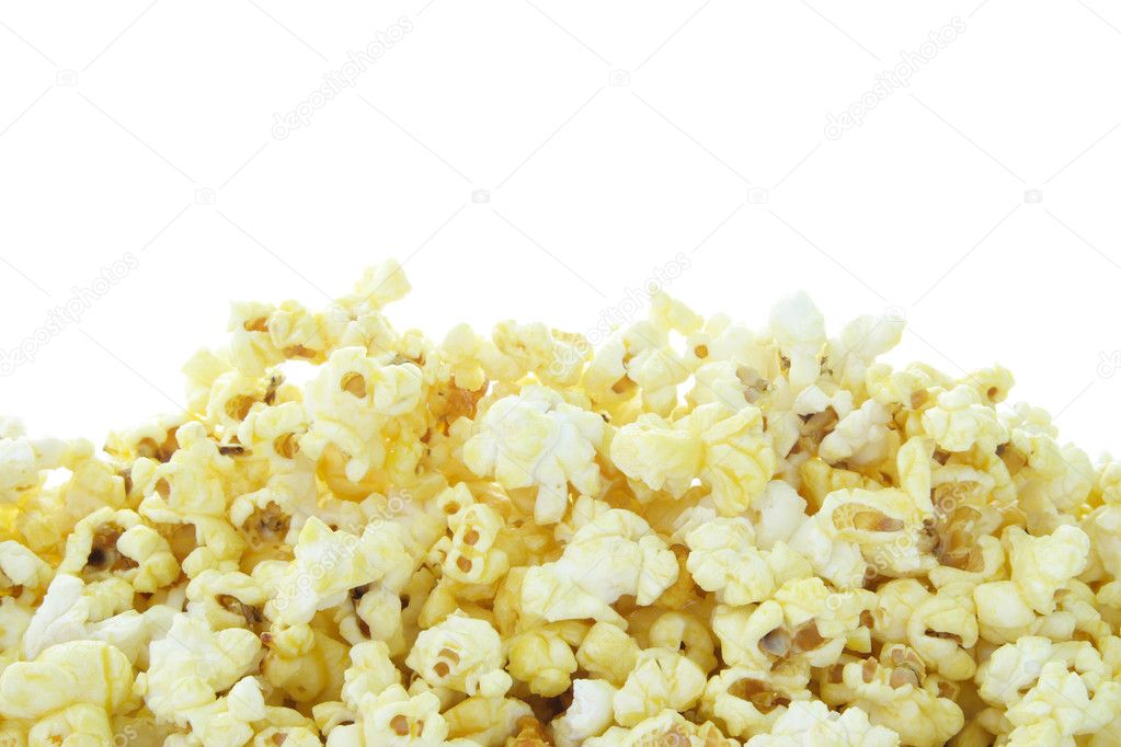 Pop Corn isolated on white background Stock Photo by ©aopsan 10080050