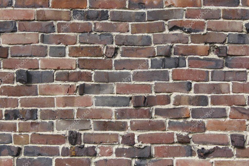 Warped Red Brick Facade — Stock Photo © modfos #9979414