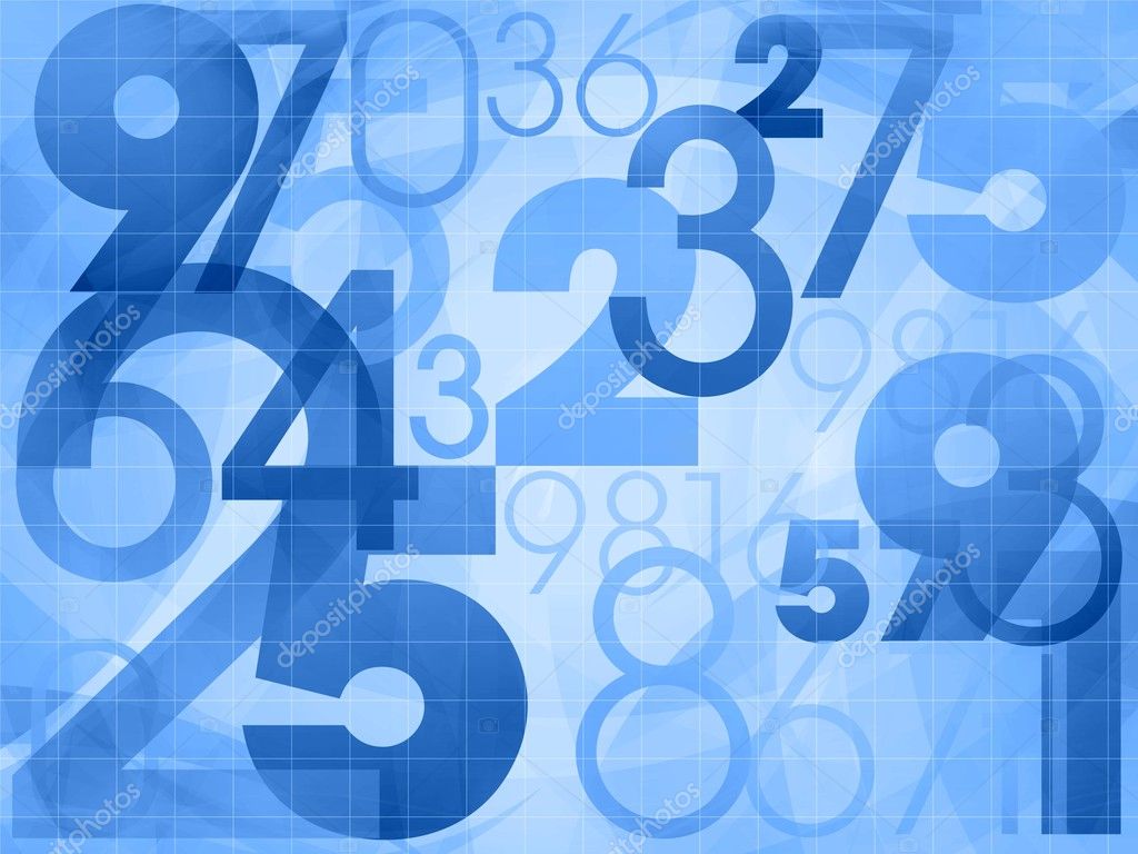 Random numbers modern blue background — Stock Photo © pixeldreams #10416924