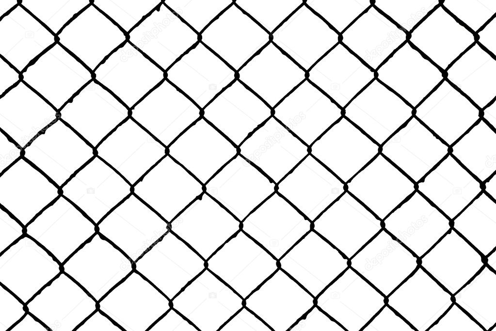 Abstract seamless as pattern, wire grill isolated on white background ...