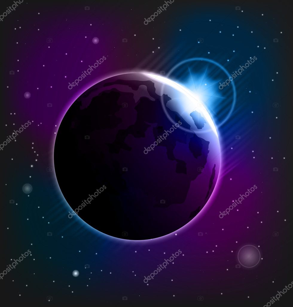 Vector space background Stock Vector Image by ©skymax #9479699