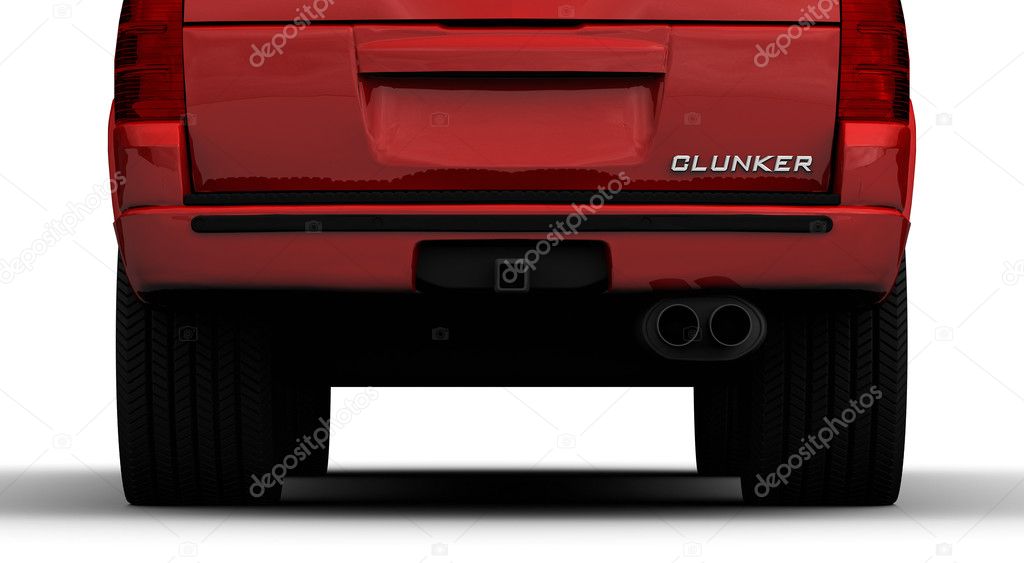 Clunker Emblem on SUV Stock Photo by ©eyeidea 7967130