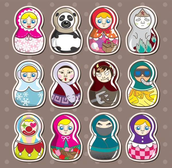 Nesting dolls russian doll Vector Art Stock Images | Depositphotos