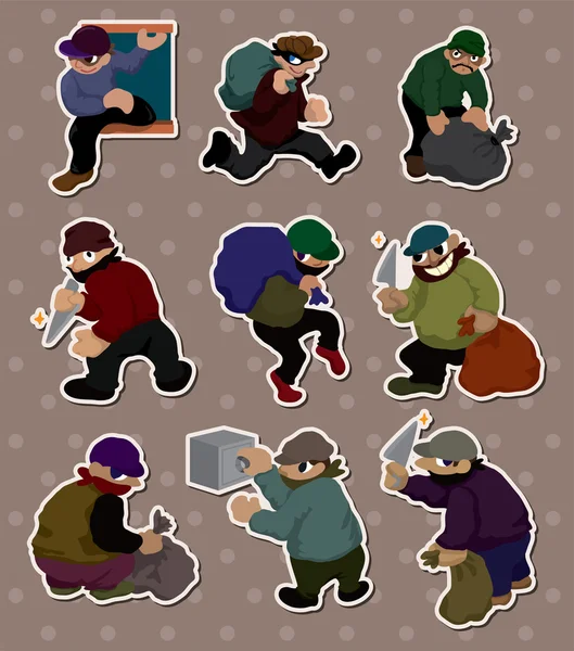 Ilustraciones de ladrón Vector Art Stock Images | Depositphotos