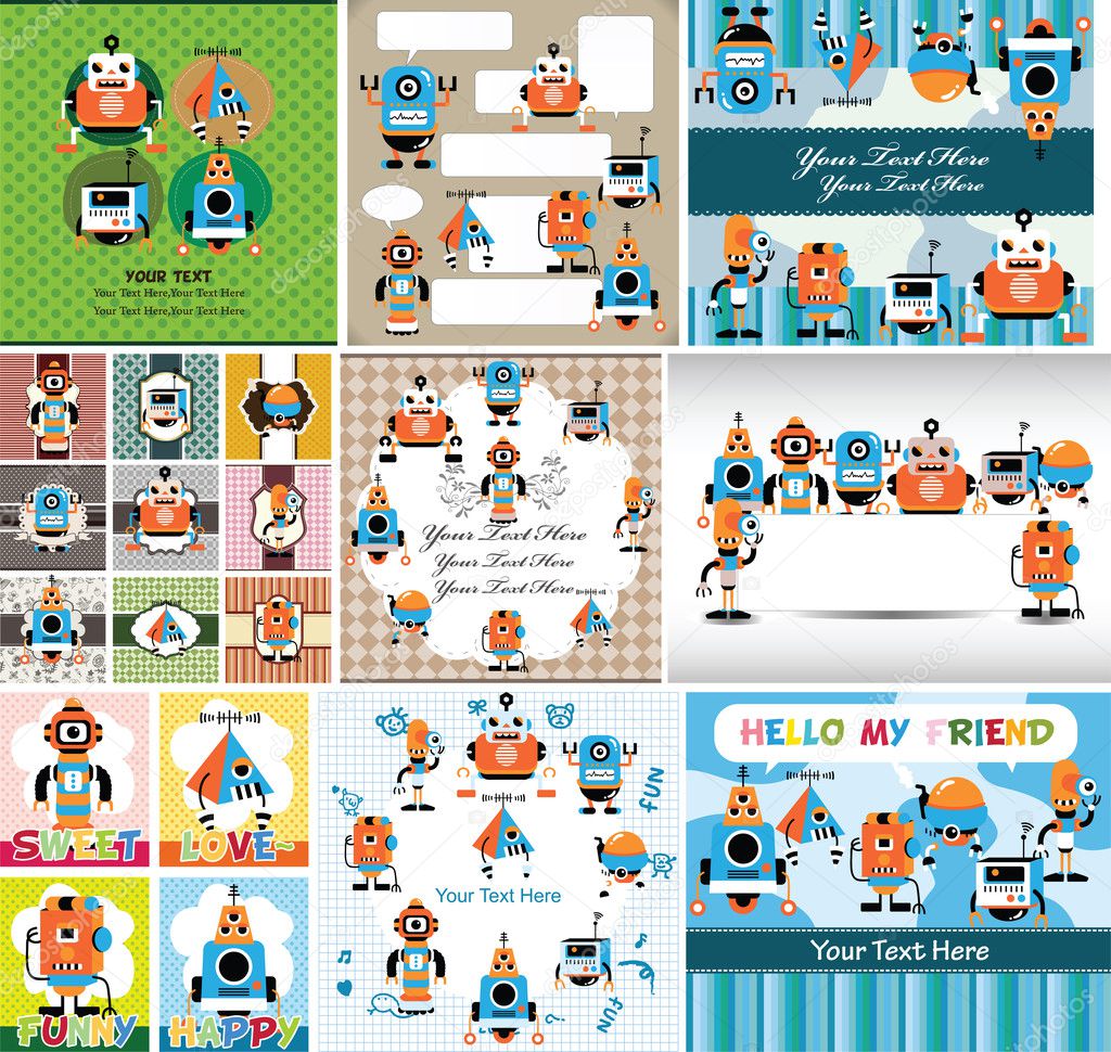 Cartoon robot card Stock Illustration by ©mocoo2003 #8918847 Cartoon robot card Stock Illustration by ©mocoo2003 #8918847