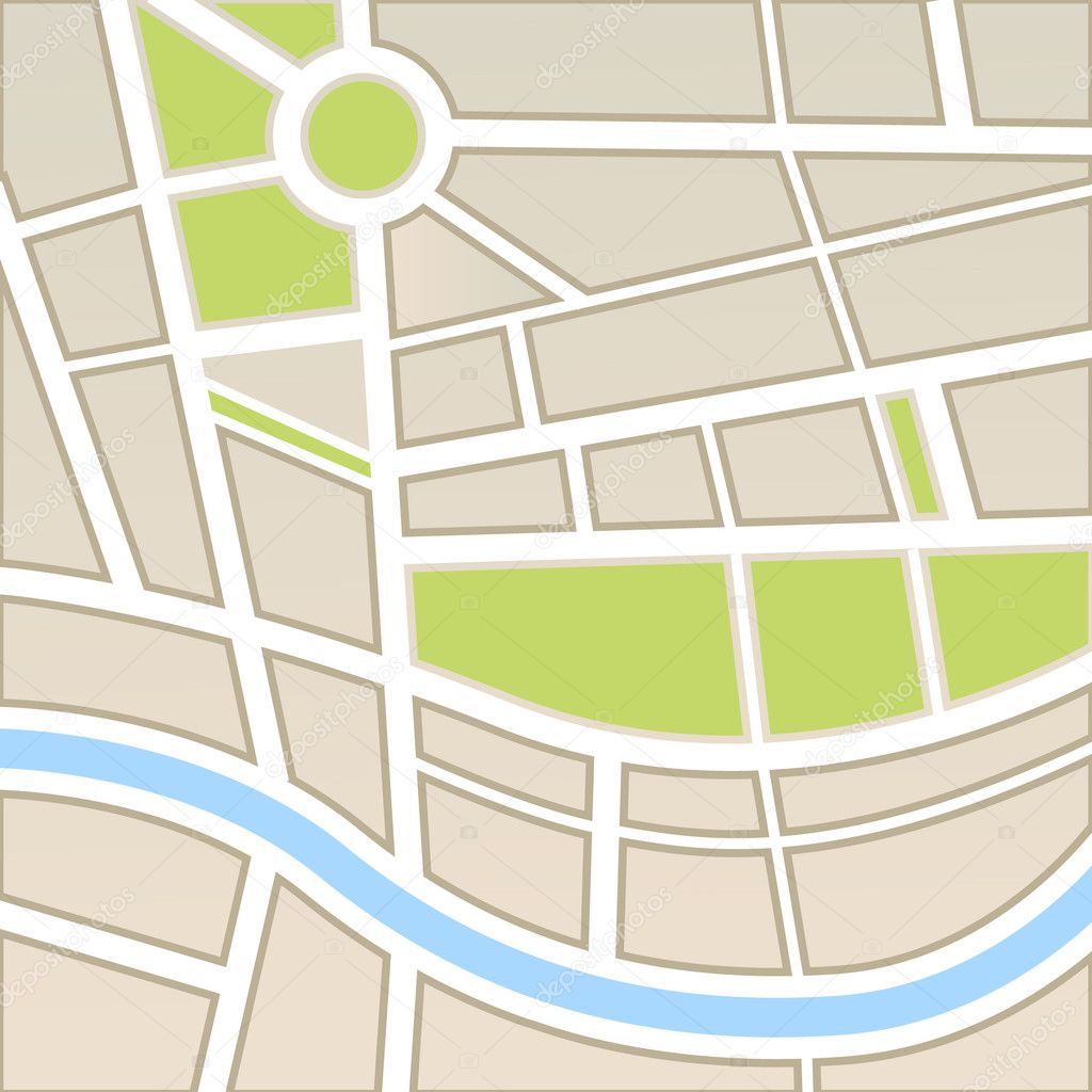 Background of city map — Stock Vector © tovovan_ #8231708