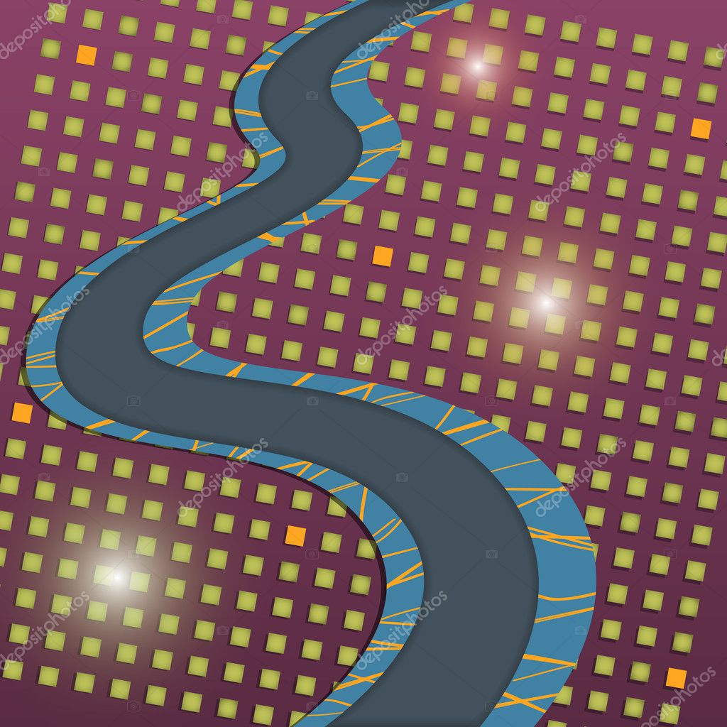 River road Stock Vector Image by ©K3star #8304567