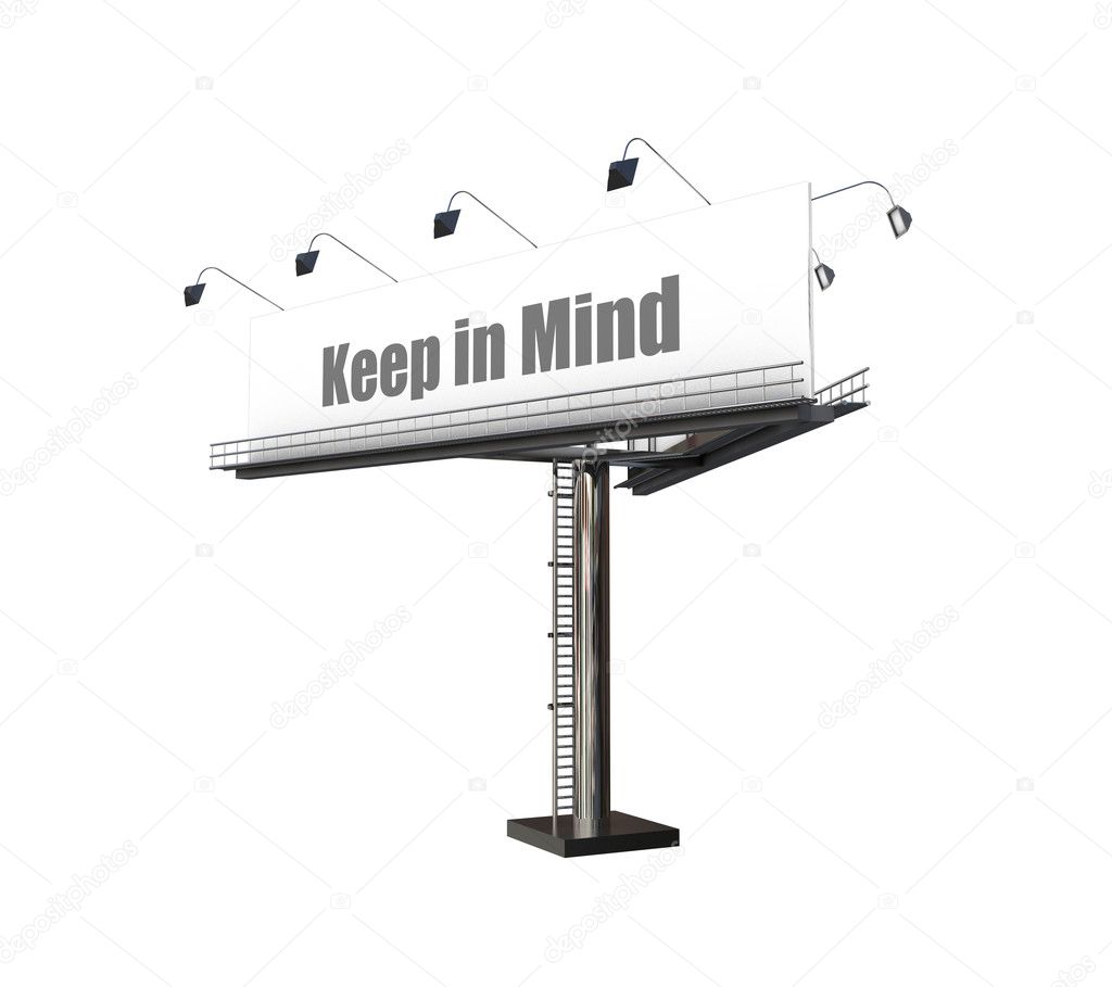 Billboard isolated on white background — Stock Photo © homeworks255 ...
