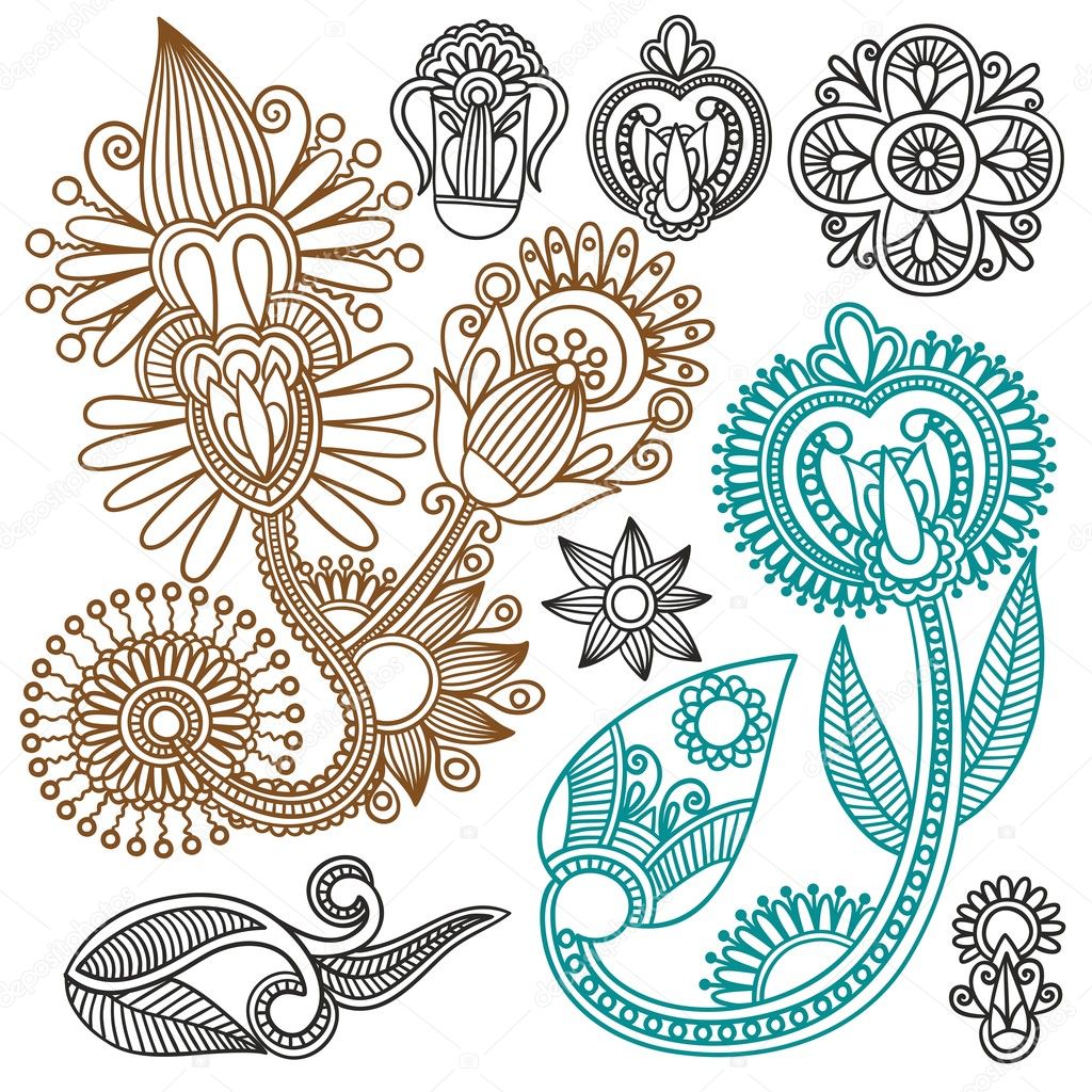 Flor negra Vector de stock #8026604 de ©karakotsya