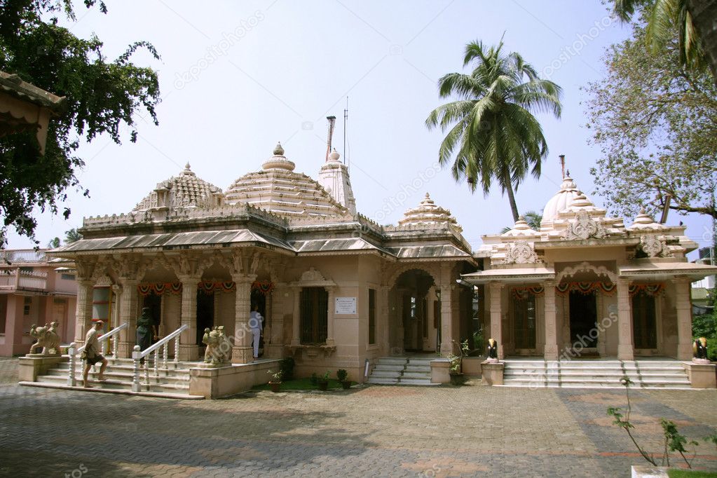 Tourists exploring jain temple,south india — Stock Photo © paulprescott ...