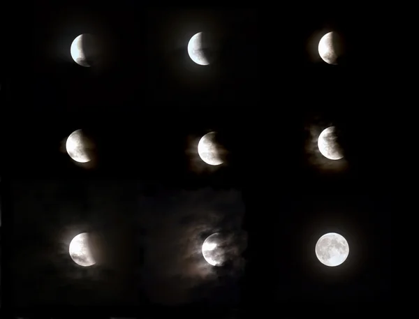 Moon eclipse phases Stock Photos, Royalty Free Moon eclipse phases ...