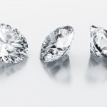 Three round, old european cut diamonds Stock Photo by ©Zelfit 9546903