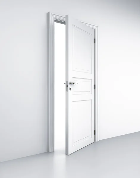 Open door over white background — Stock Photo © koya979 #9786772