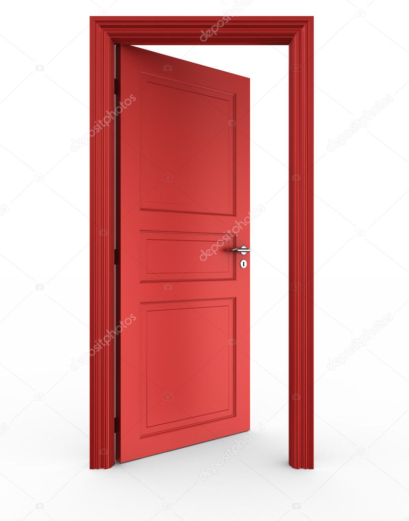 Open red door Stock Photo by ©zentilia 8283564