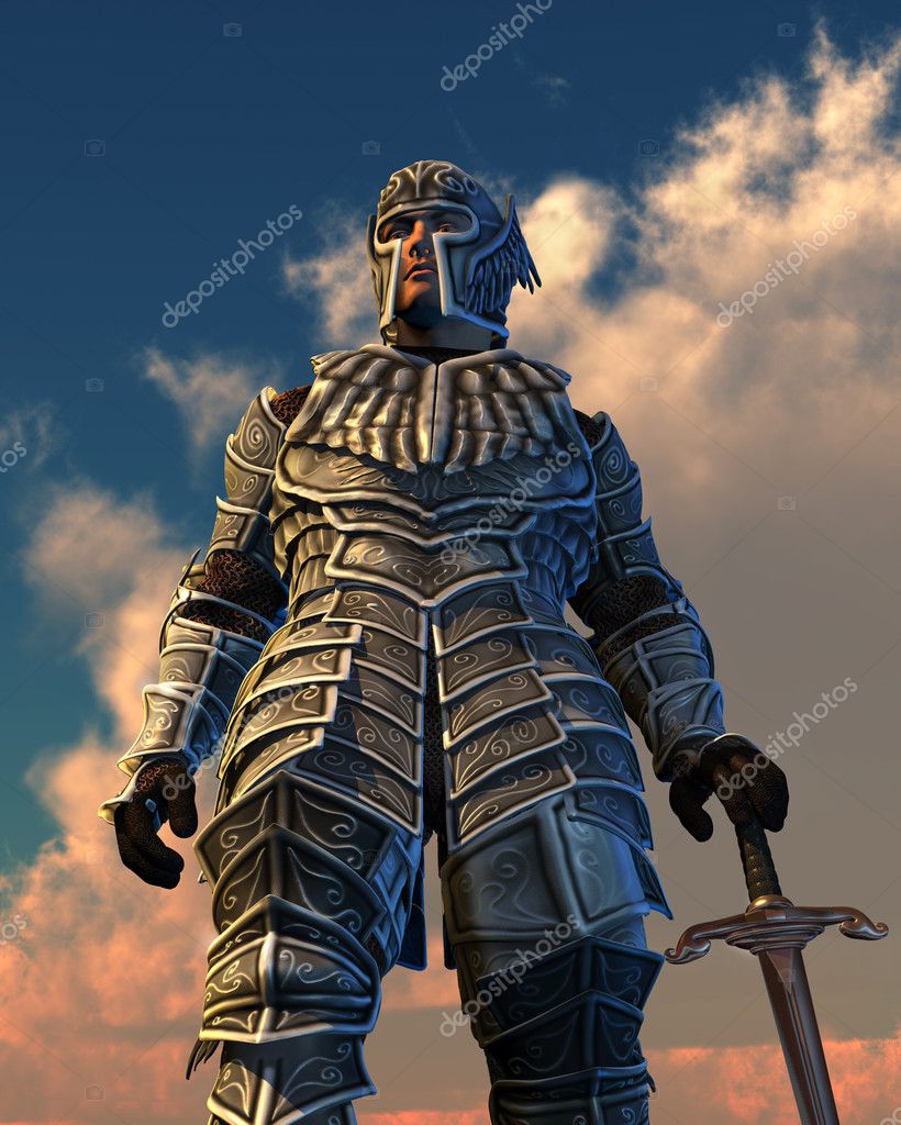 Celestial Knight — Stock Photo © AlienCat #8107189
