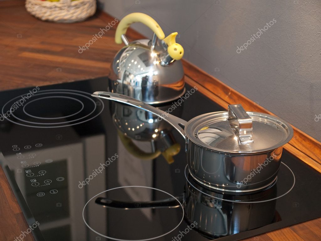 Modern kitchen ceramic stove — Stock Photo © ronyzmbow #8976249