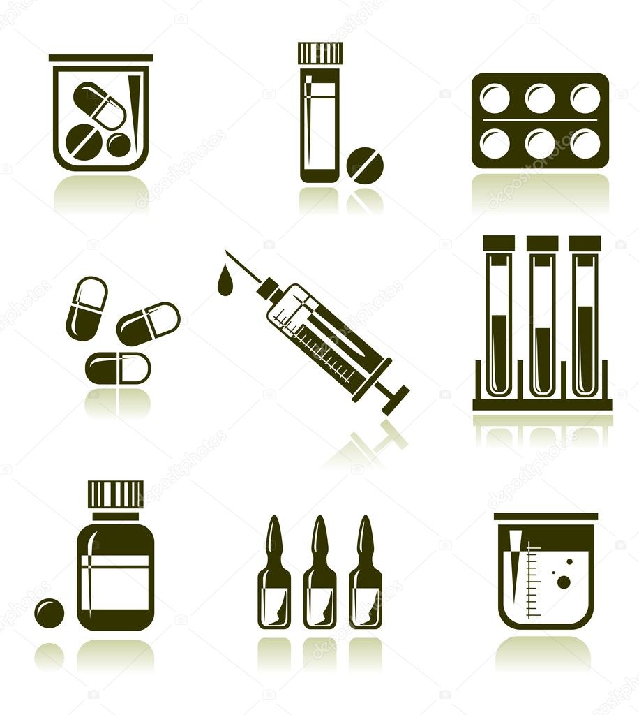 Medical icons set Stock Vector by ©tokhiti 9594937