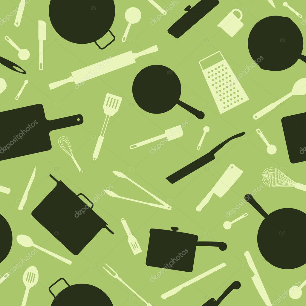 Seamless cooking background — Stock Vector © bigldesign #8380561