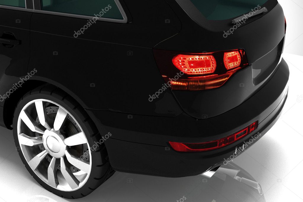 Negro auto — Foto de stock © 3DDock #10487900