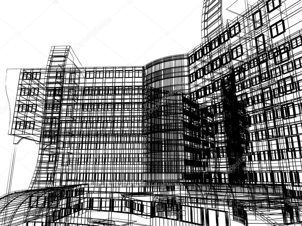 Abstract modern building — Stock Photo © 3DDock #10607442