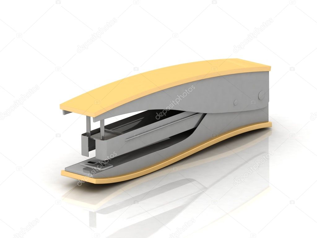 Stapler with reflection — Stock Photo © 3DDock #8379200