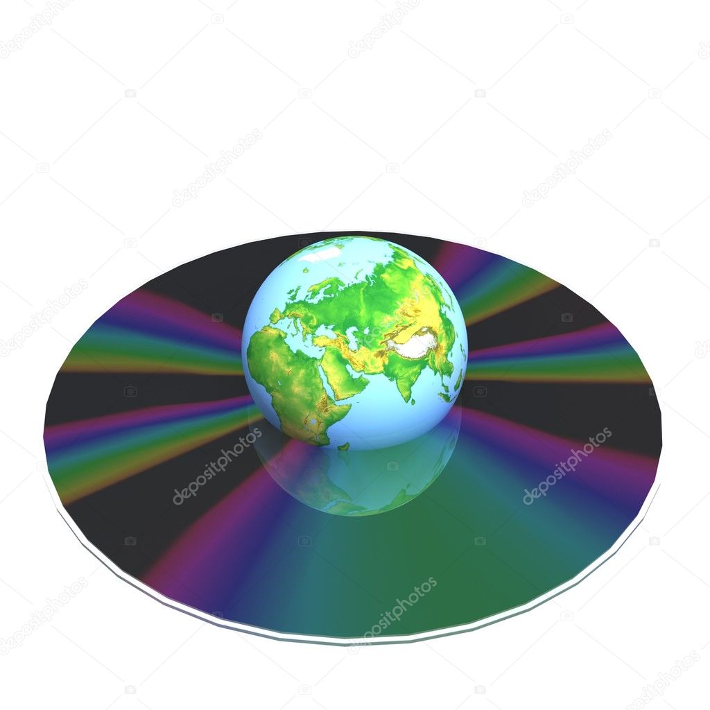 CD and global — Stock Photo © 3DDock #8497597