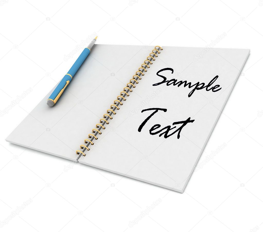 Notebook and pen — Stock Photo © 3DDock #9324251