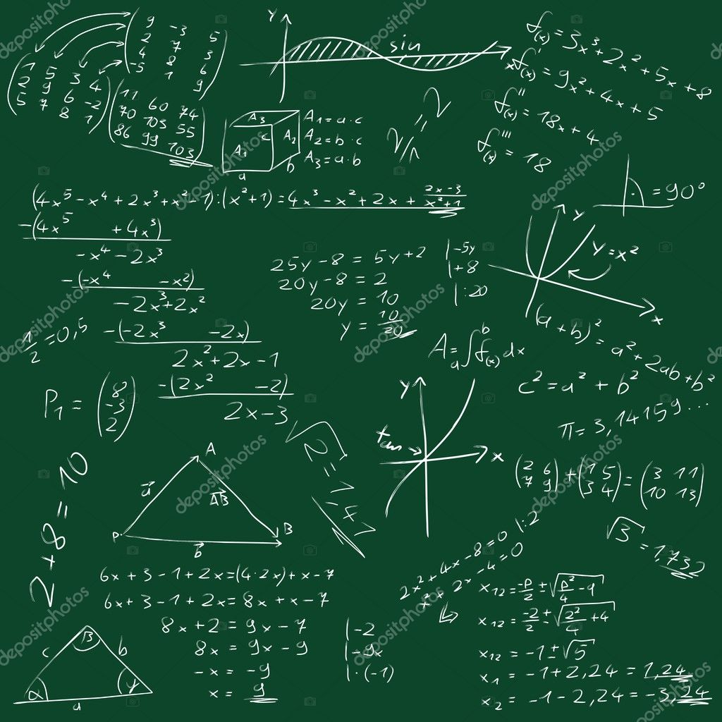 Board with mathematical formulas — Stock Photo © HandmadePicture #8693550