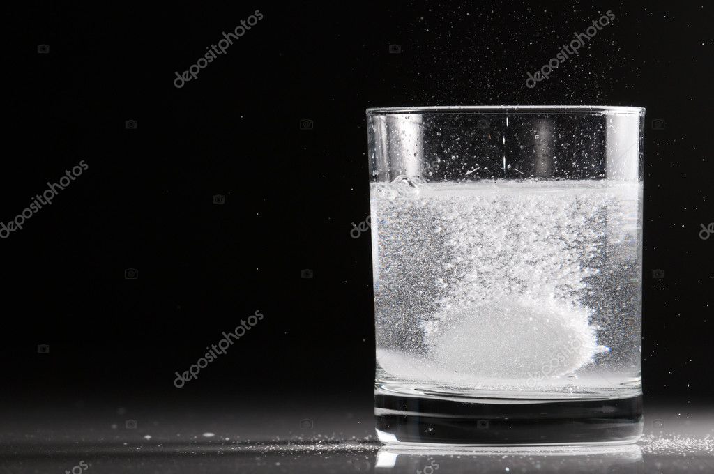 Effervescent pill in a glass of water Stock Photo by ©alessandrozocc ...