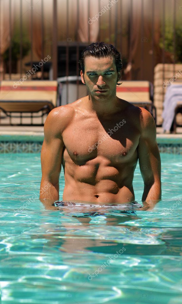 Man in pool Stock Photo by ©curaphotography 8500903