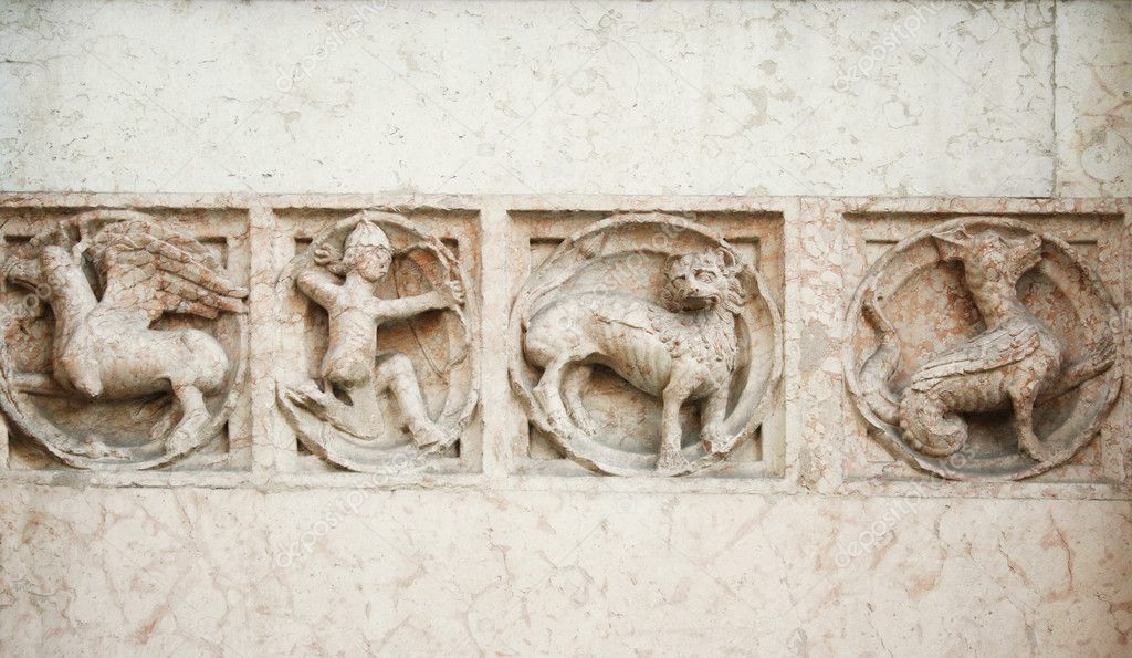 Medieval bas-relief — Stock Photo © ValentinaPhotos #8617072