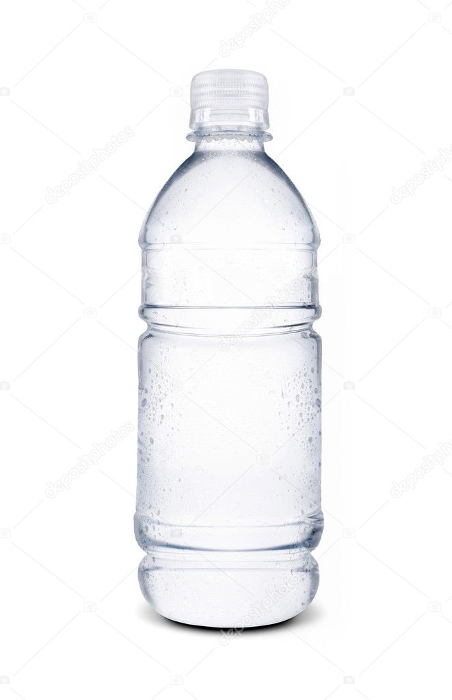 Small bottle of water isolated Stock Photo by ©ozaiachinn 10120021