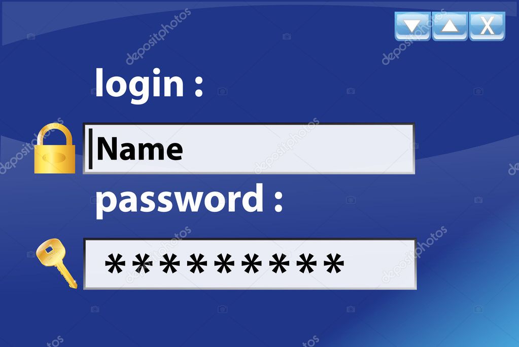 LOGIN AND PASSWORD — Stock Photo © magagraphics #10106835
