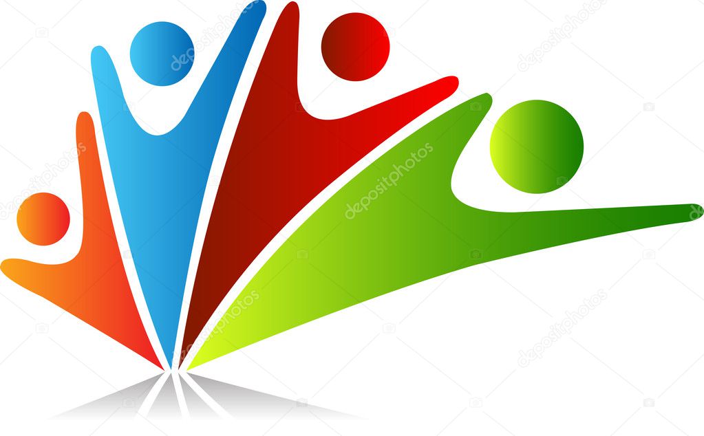 Colourful couples logo Stock Vector Image by ©magagraphics #10199687