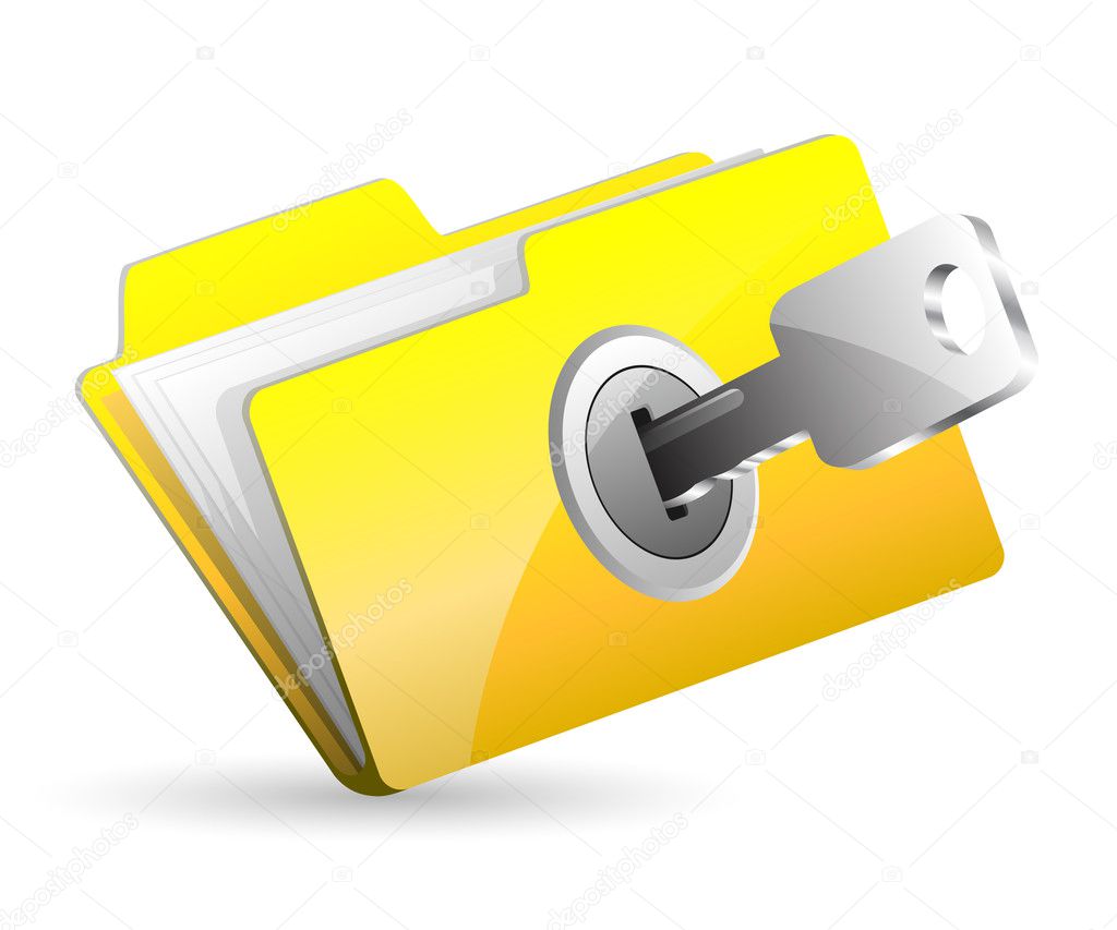 Computer folder — Stock Photo © cherkas #9617882