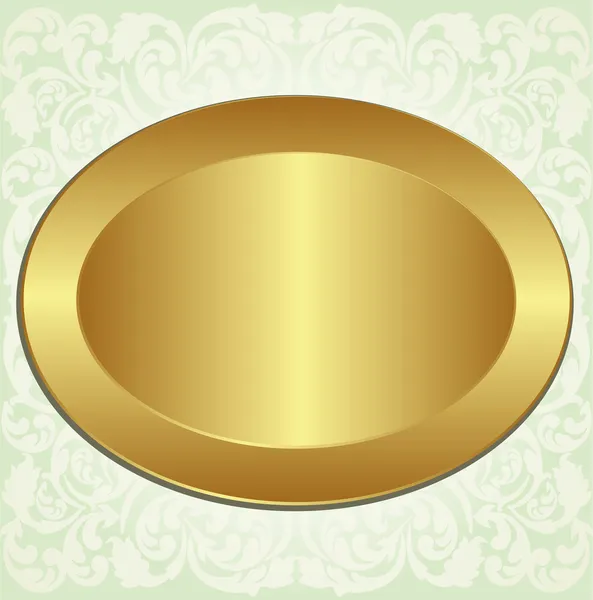 Gold oval frame Vector Art Stock Images | Depositphotos